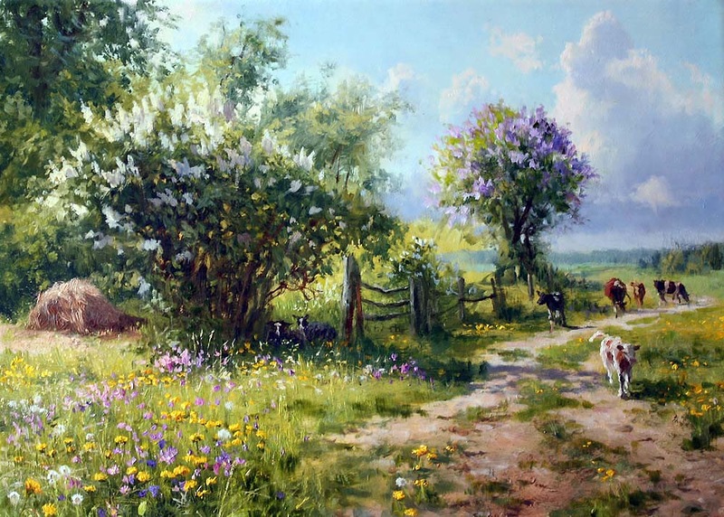 Vladimir Zhdanov, 1959 | Siberian landscape painter | Tutt'Art ...